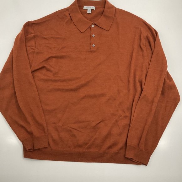 Linea Uomo | Sweaters | Linea Uomo Sweater Mens Collared 4 Button ...